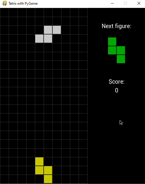 Tetris With PyGame Python Assets